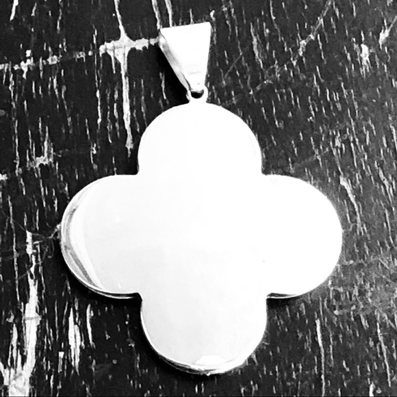 Jewelry | Italian Stainless Steel Large Clover Pendant | Poshmark